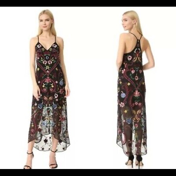 Alice + Olivia | Dresses | Alice Olivia Jameson Floral Embroidered ...